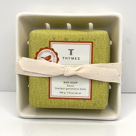 Thymes | Bath & Body | Thymes Mandarin Coriander Bar Soap And Dish Set | Poshmark